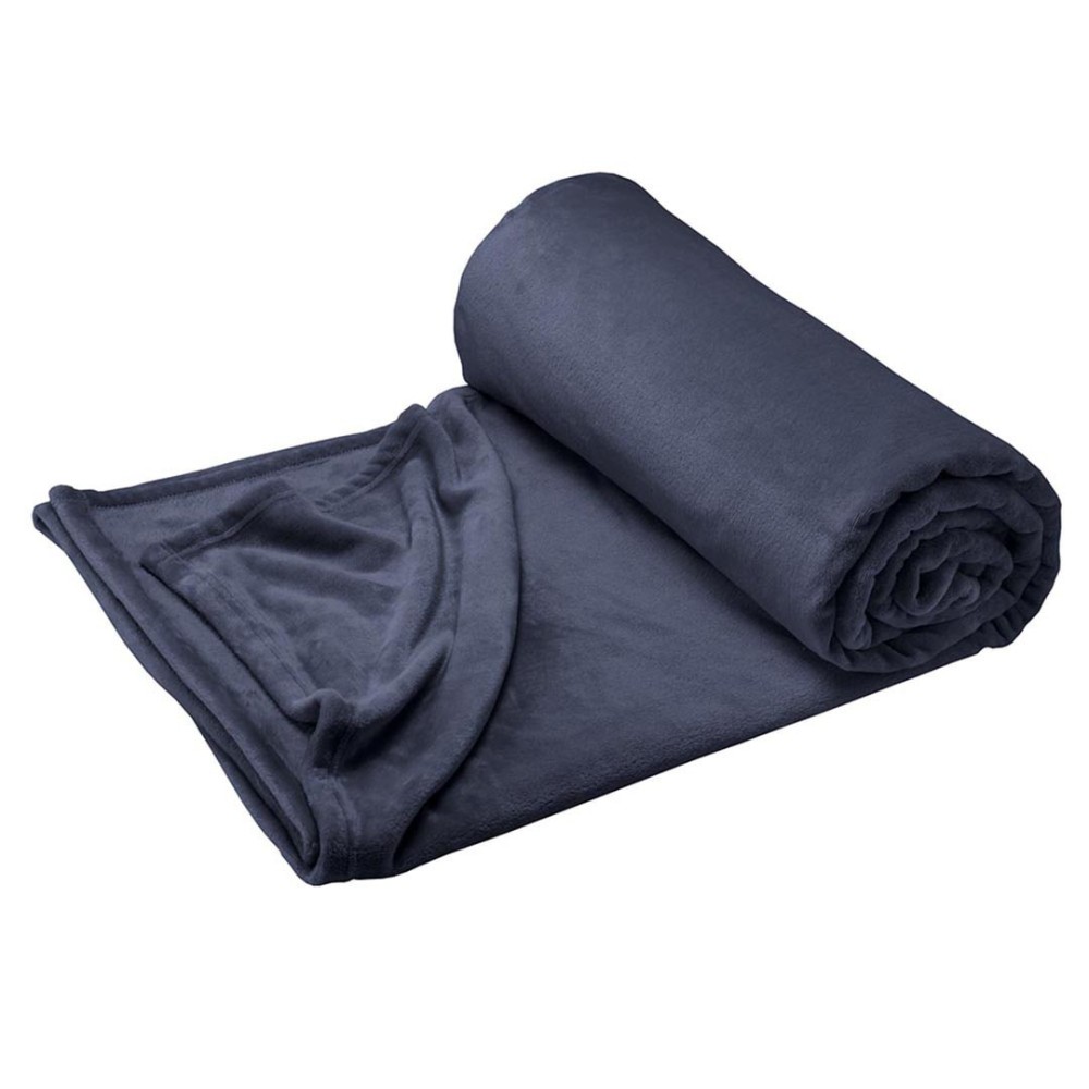 Shimmersoft Midnight Blue Throw | Volpes