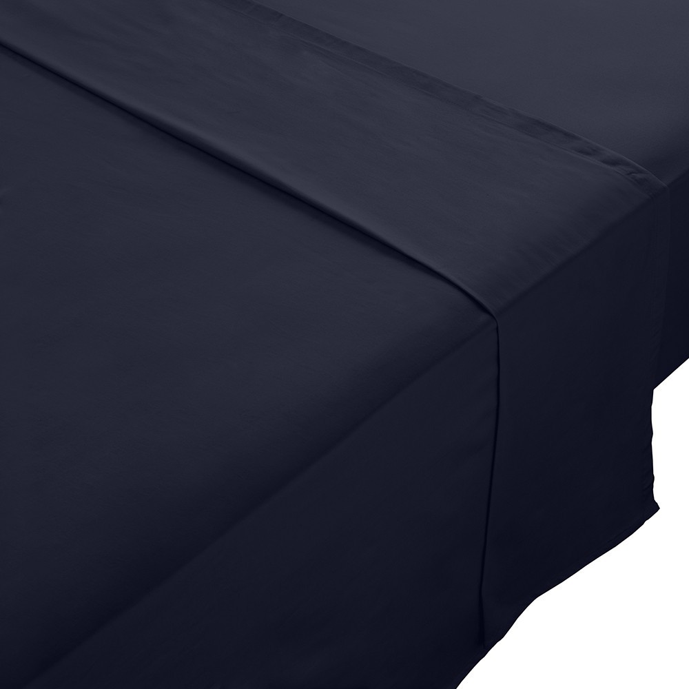 Midnight Blue 300tc Egyptian Cotton Flat Sheet | Volpes