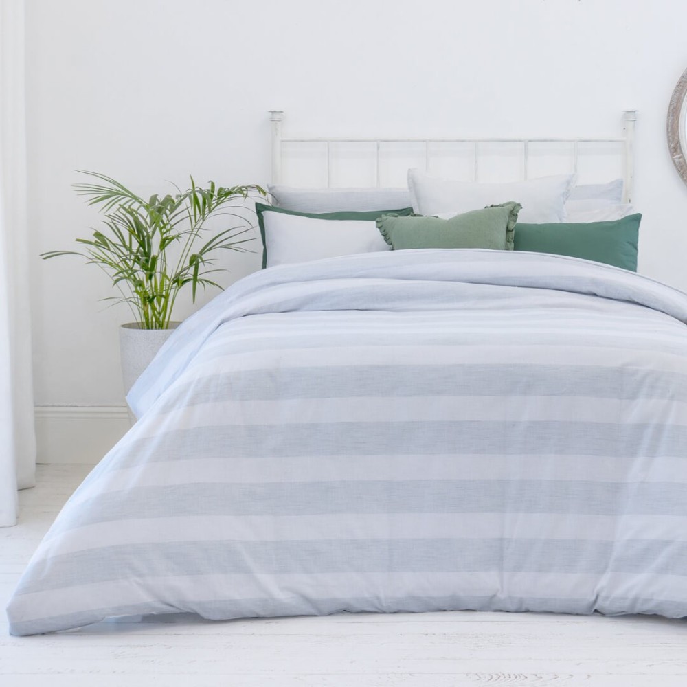 Nate Duck Egg Duvet Cover Set | Volpes
