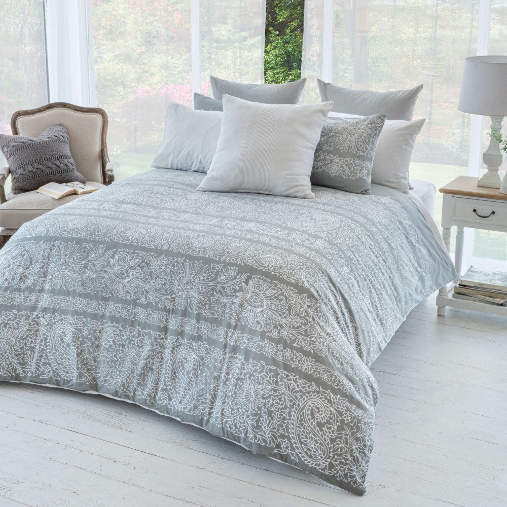 MORGAN GREY DUVET COVER SET | Volpes