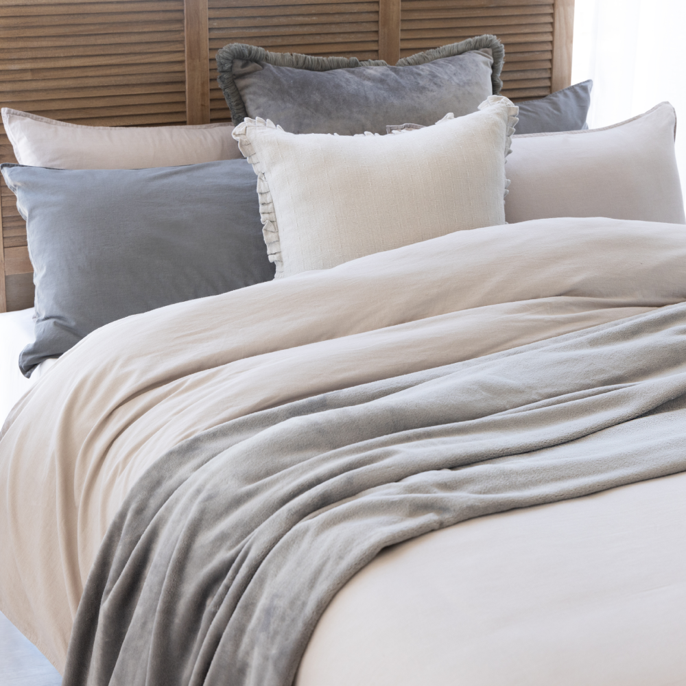 Natural Washed Cotton Duvet Cover Set | Volpes