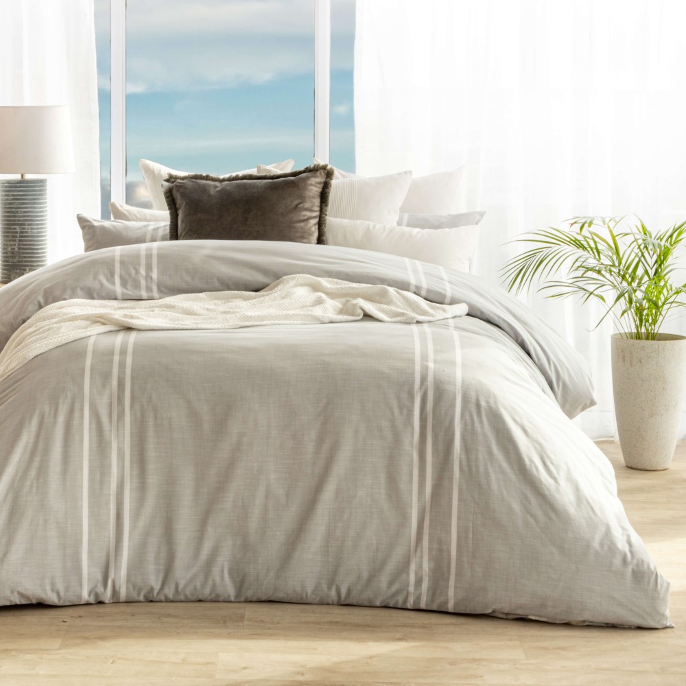 ORION GREY DUVET COVER SET | Volpes