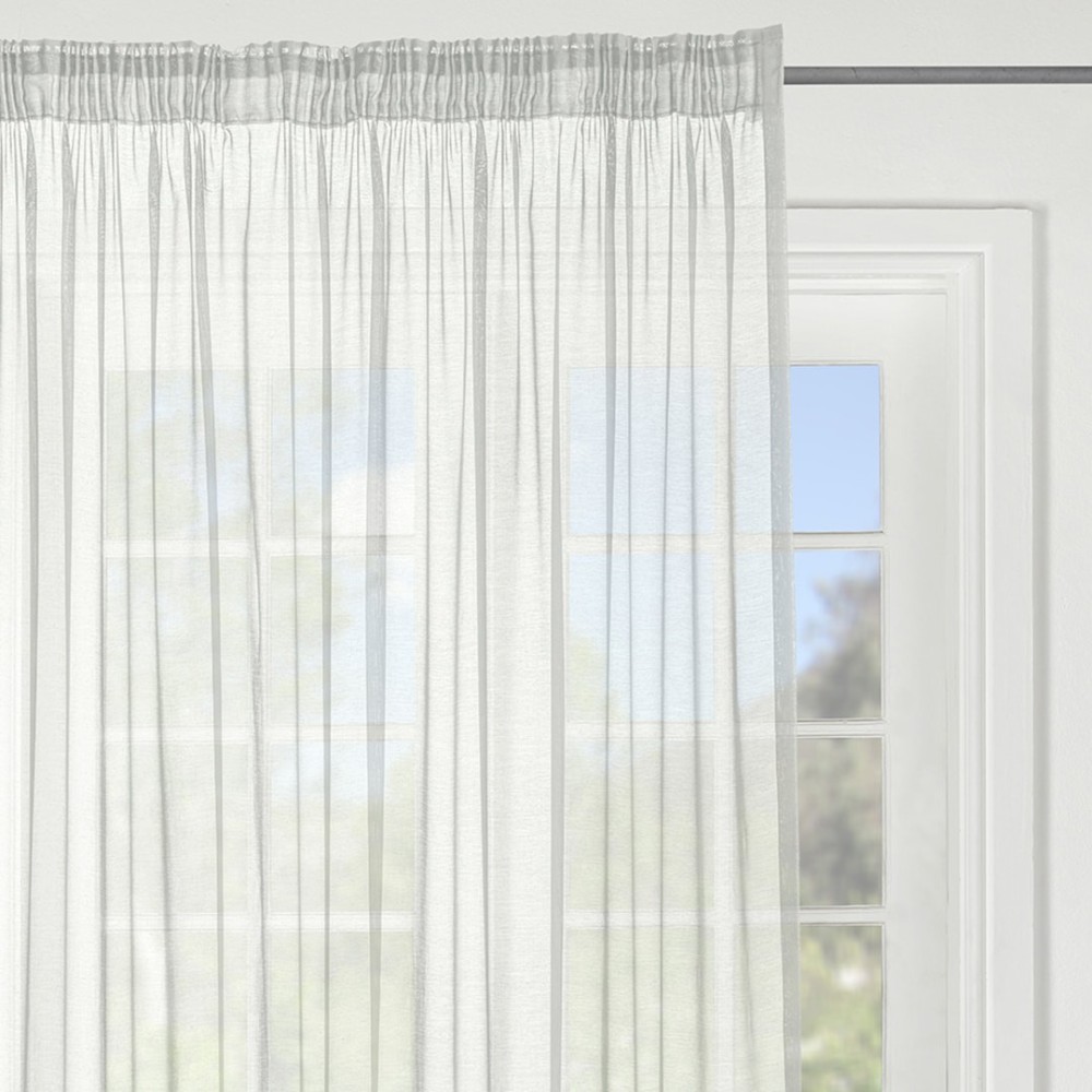 White Mystical Voile Curtain | Volpes