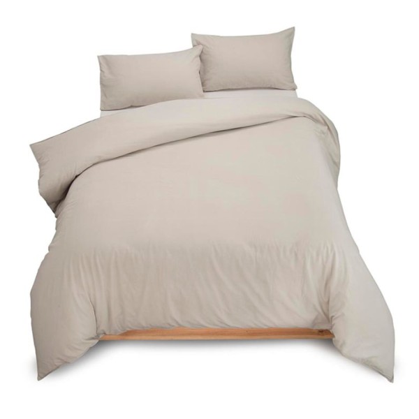 Natural Washed Cotton Duvet Cover Set | Volpes